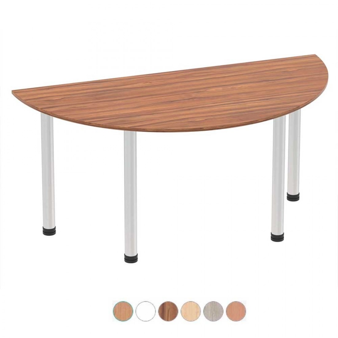 BOSTON Semi Circular Chrome Leg Flexible Meeting Tables - D-DRL1600S