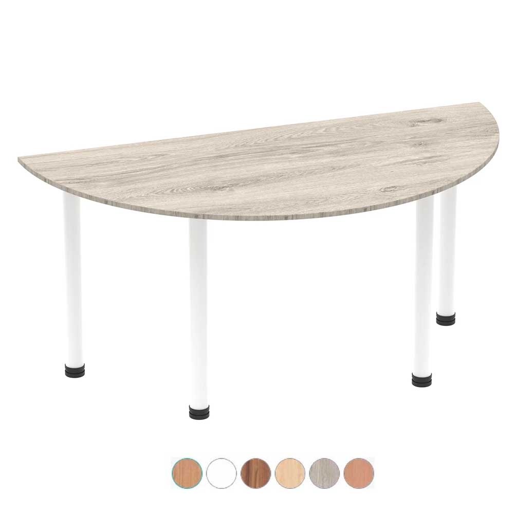 BOSTON Semi Circular Chrome Leg Flexible Meeting Tables - D-DRL1600S