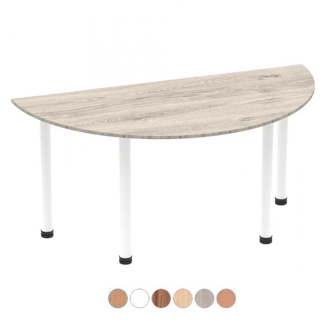 BOSTON Semi Circular Chrome Leg Flexible Meeting Tables - D-DRL1600S