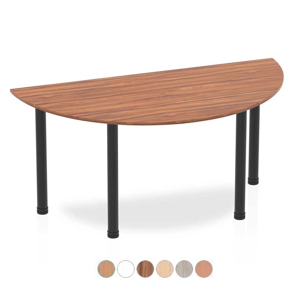 BOSTON Semi Circular Chrome Leg Flexible Meeting Tables - D-DRL1600S