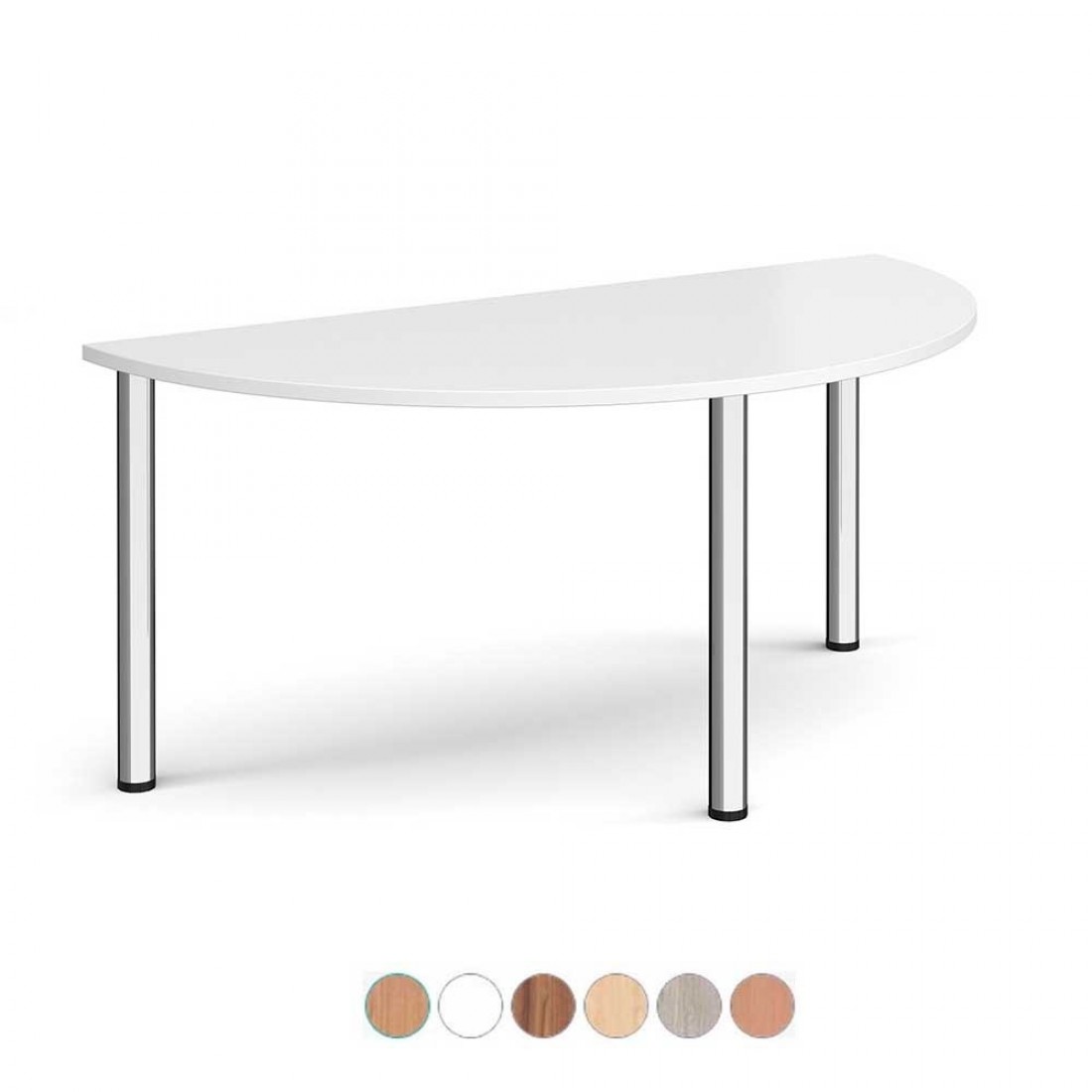 BOSTON Semi Circular Chrome Leg Flexible Meeting Tables - D-DRL1600S