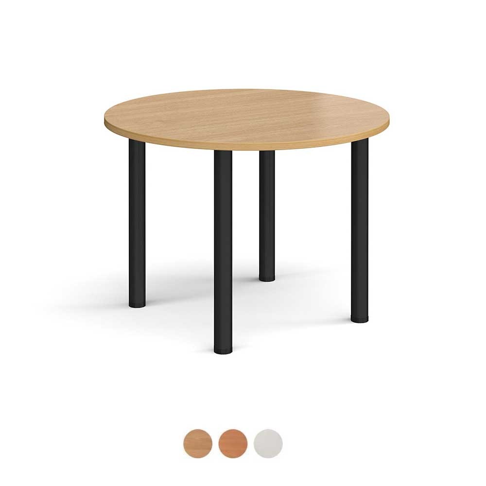 TORINO 1000mm or 1200mm Round Cafe Meeting Tables with Radial Legs ...