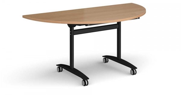 FLIPTOP Modular Semi Circular Folding Conference Tables 1600x800mm