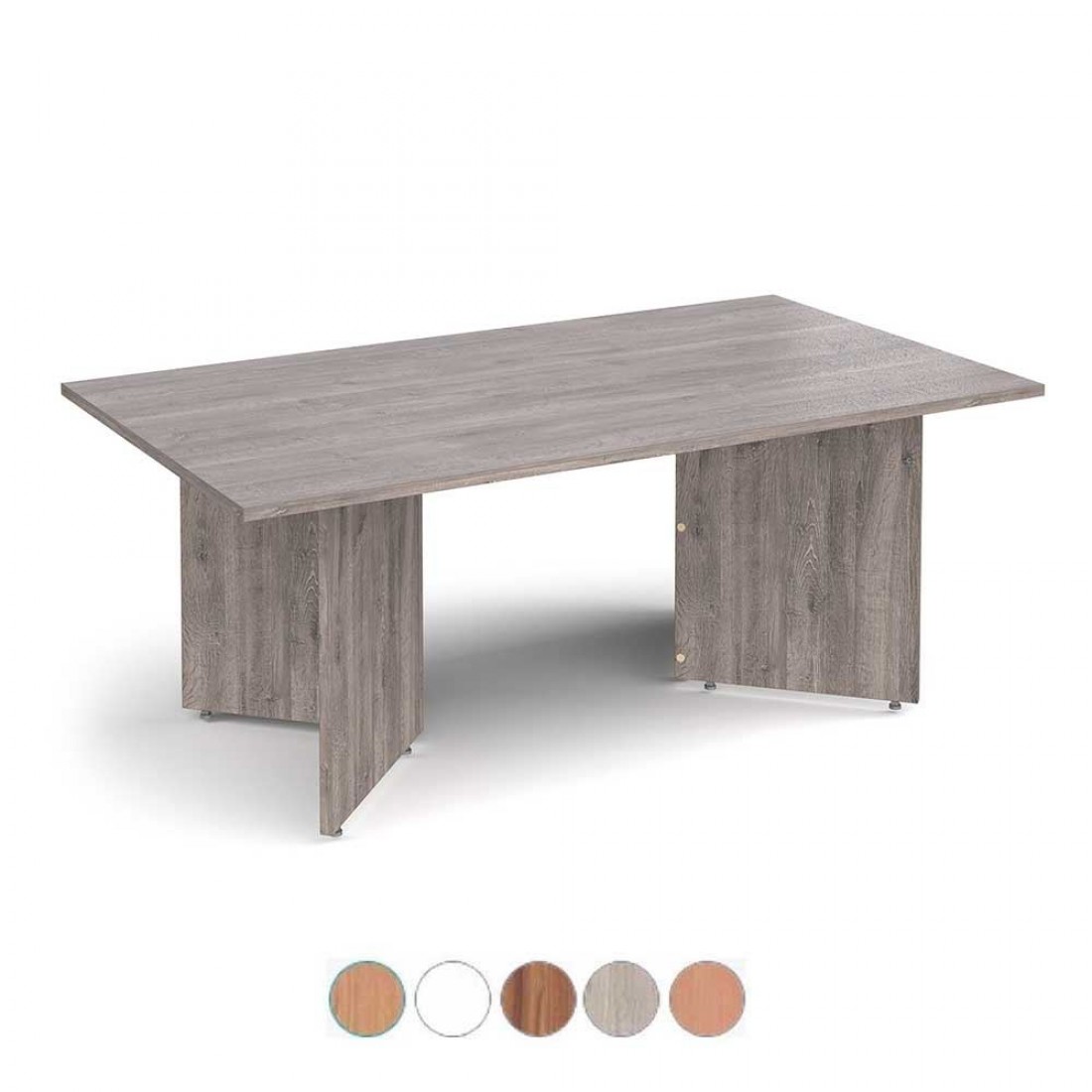 MILTON 1800mm Rectangular Wooden Boardroom Tables with Arrow Head Legs