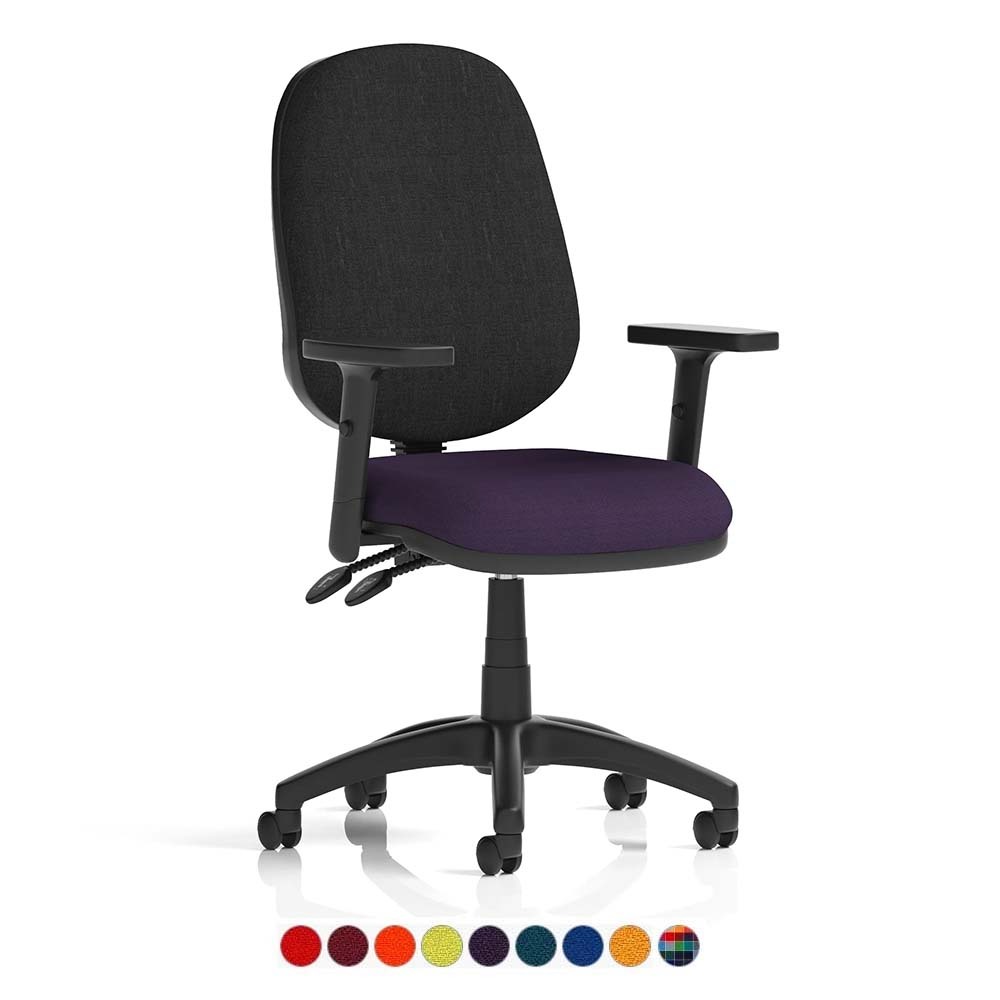 LIBRA 2 Twin Lever Heavy Duty Office Task Operator Chair with bespoke ...