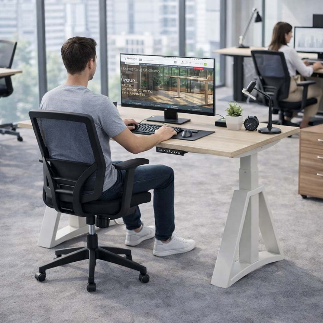 Luft Triangular Piste Foot | Bench Desk Support UK