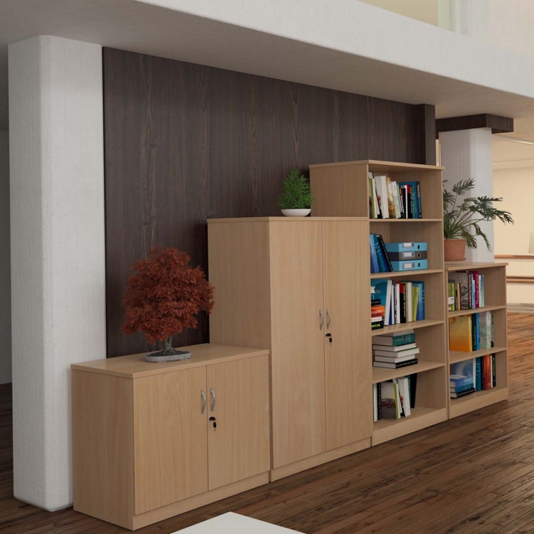 DELUXE 1200mm High Extra Deep Extra Wide 2 Shelf Double Door Storage ...