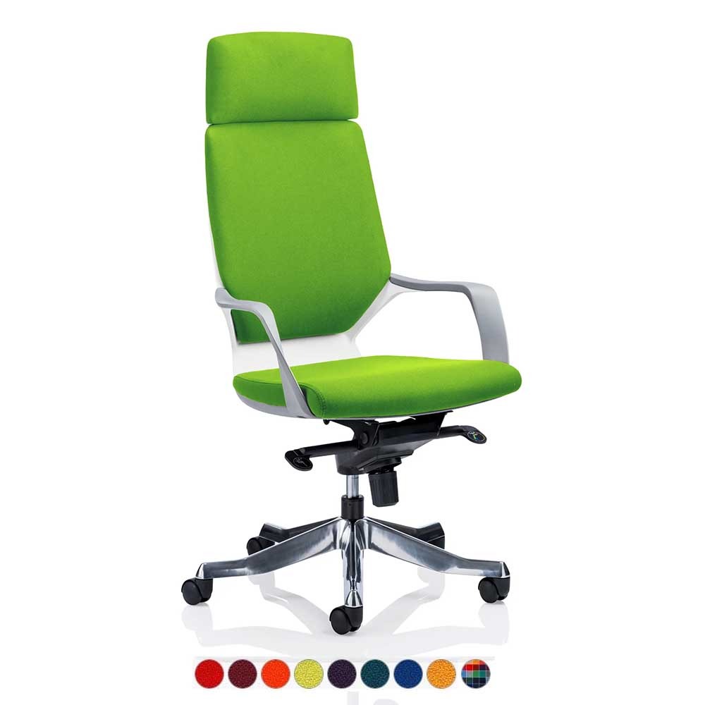 NORDIC Designer High Back Office Chair with Bespoke Fabric Choice ...