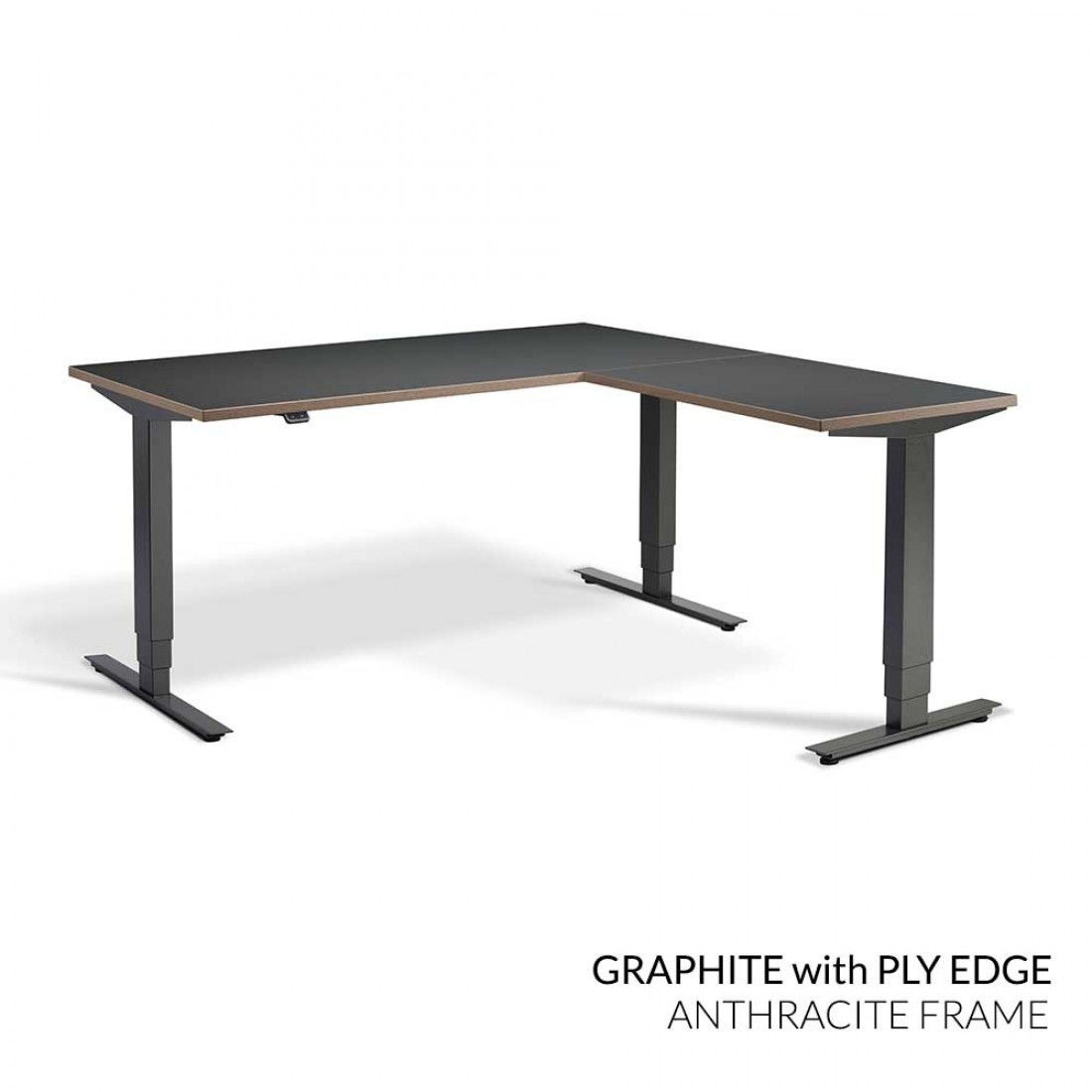 RISE 3 Electric Height Adjustable Corner Standing Desk, 1800x1600mm ...