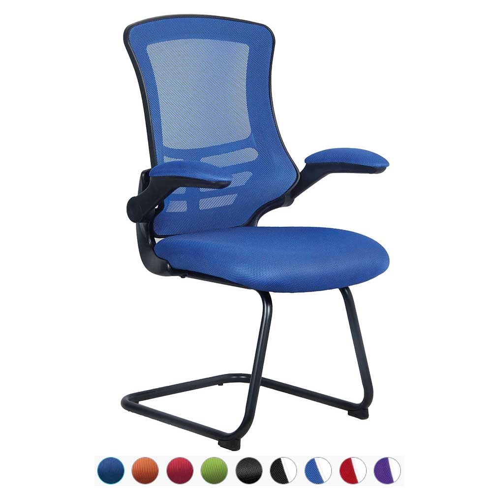 ARIA Mesh High Back Ergonomic Office Visitor Chair with Foldaway Arms