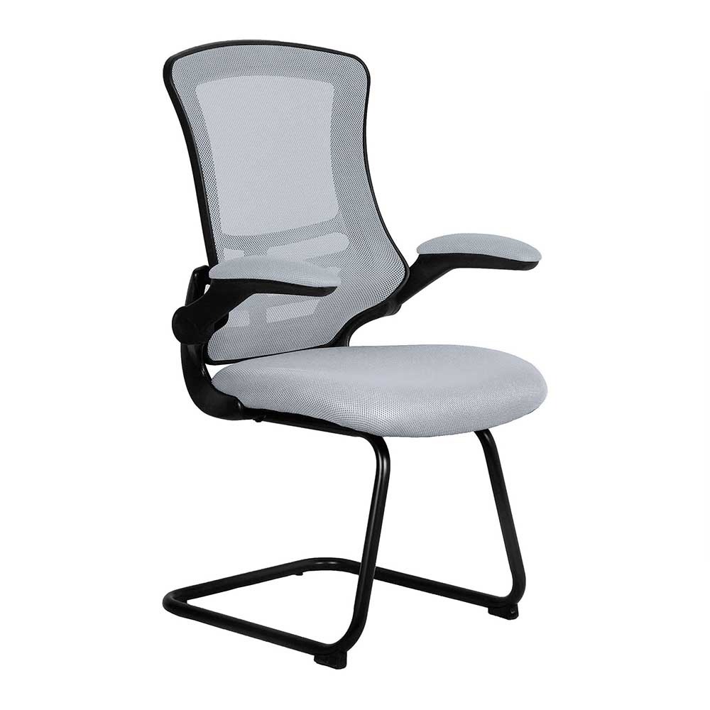 ARIA Mesh High Back Ergonomic Office Visitor Chair with Foldaway Arms