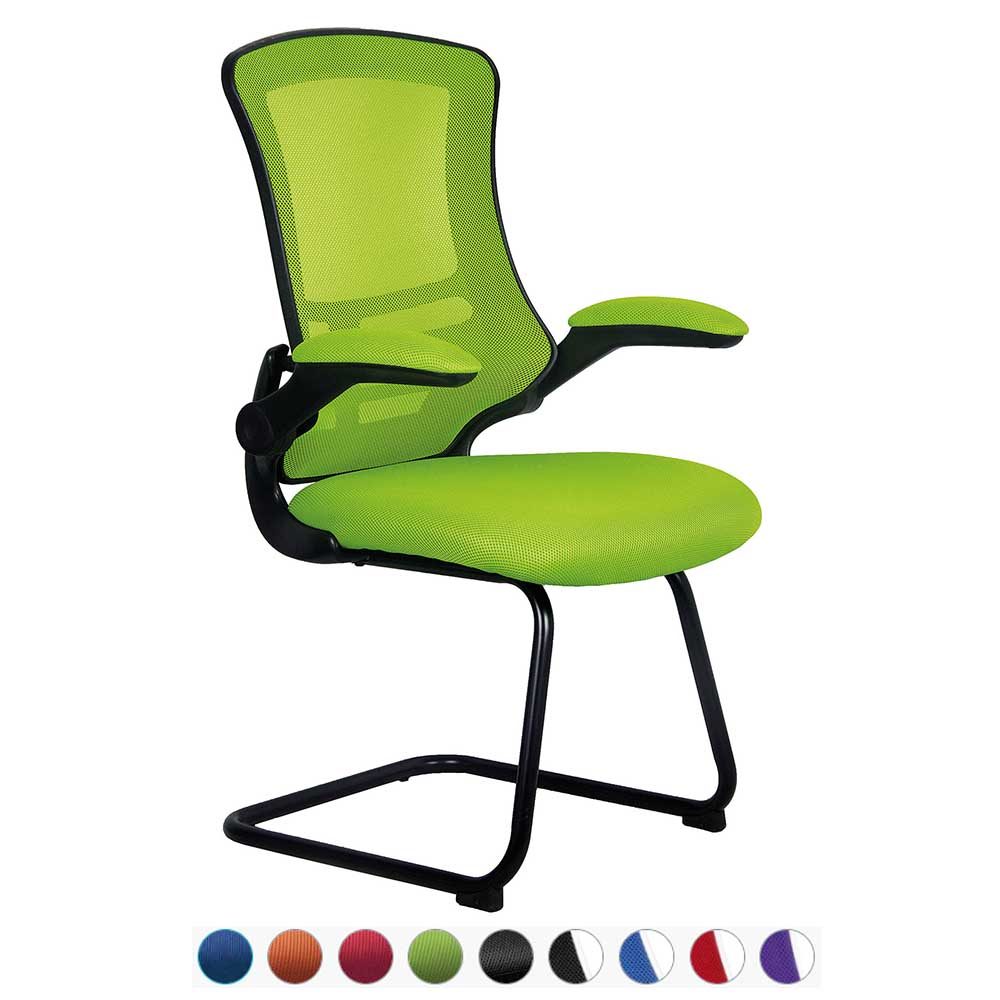ARIA Mesh High Back Ergonomic Office Visitor Chair with Foldaway Arms