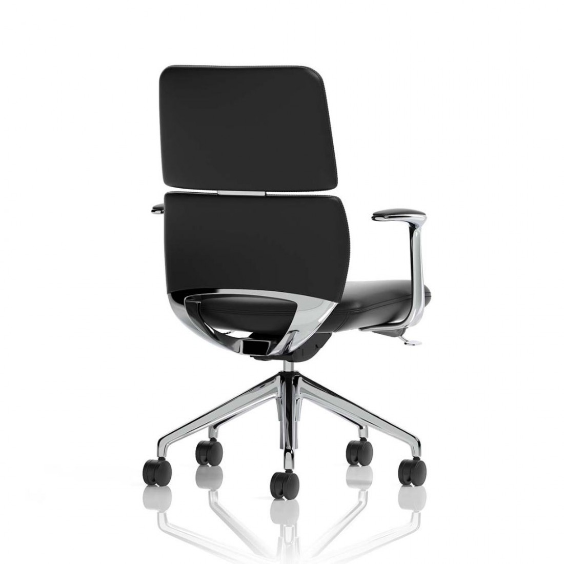 NOVA Minimalist Contemporary Design High Back Black Leather Executive ...