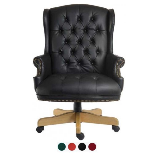 Traditional Leather Study Chairs
