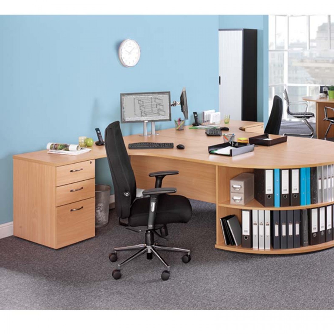 DELUXE 3 Drawer 600mmm Deep Desk High Storage Pedestal - DM-DH6