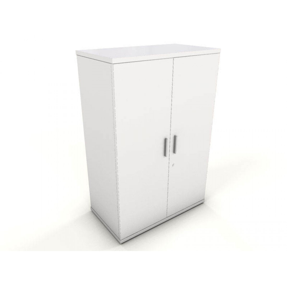 ENGLEWOOD White 1.2m Medium Height Storage Cupboard - ENGW-MH-CUPB