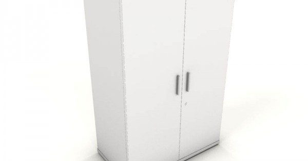 ENGLEWOOD White 1.2m Medium Height Storage Cupboard - ENGW-MH-CUPB