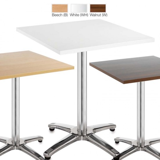 MILANO Square Cafe Bistro Tables in Beech White Walnut - D-R7BT