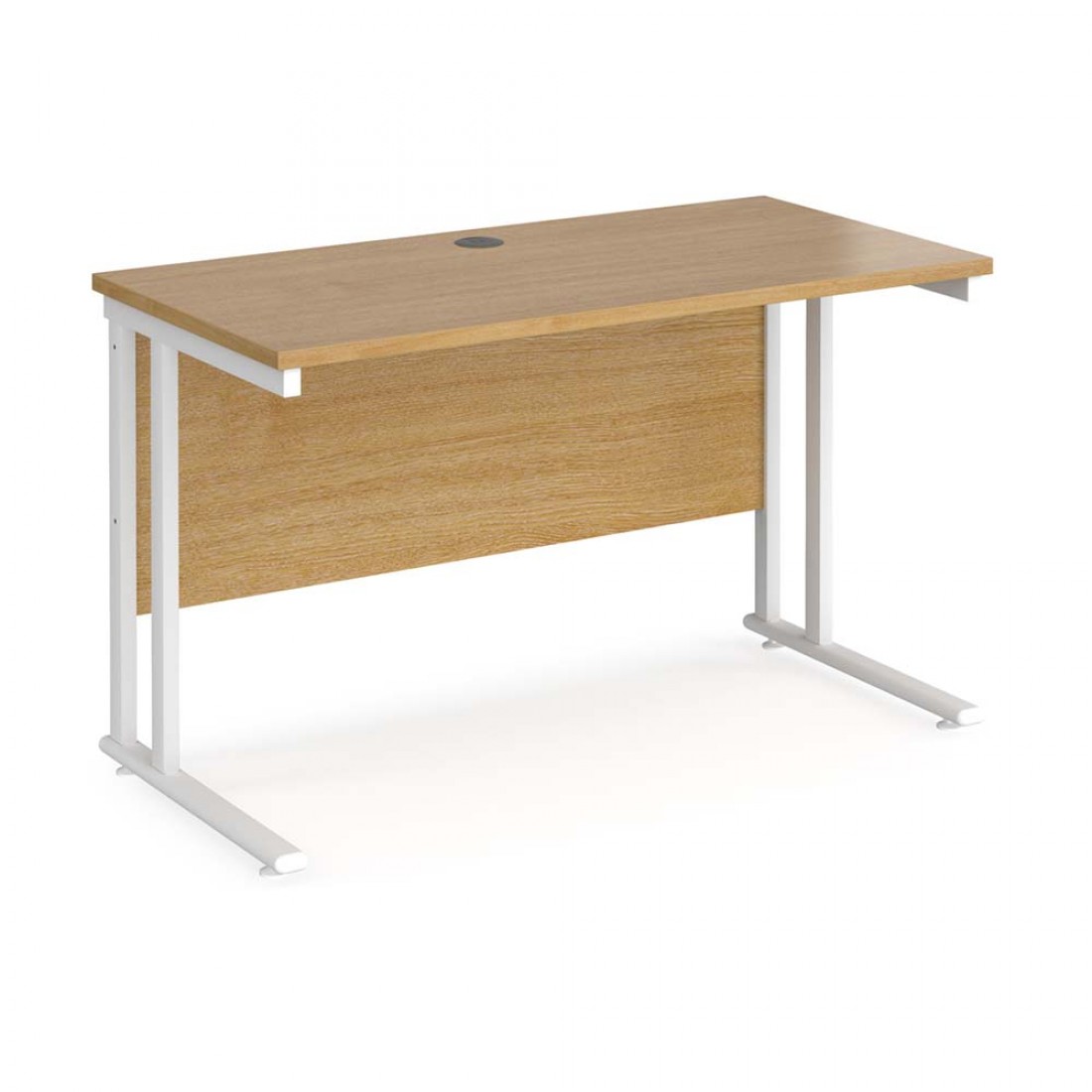 MISTRAL White Cantilever Leg Office Desk 1200x600mm
