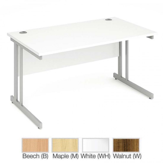 PACIFIC Straight Rectangular Office Desk with Cantilever Leg - 800mm ...