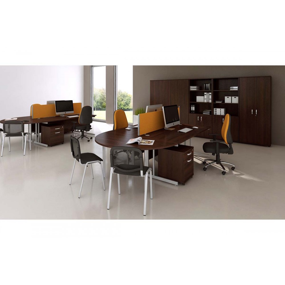 PACIFIC 1200mm Rectangular Office Desk with Panel End Leg - PAC-DSP12