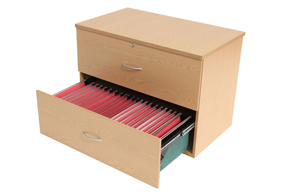 SIDE FILING CABINET Desk High Storage Cabinet (800mm Wide) - DSF2